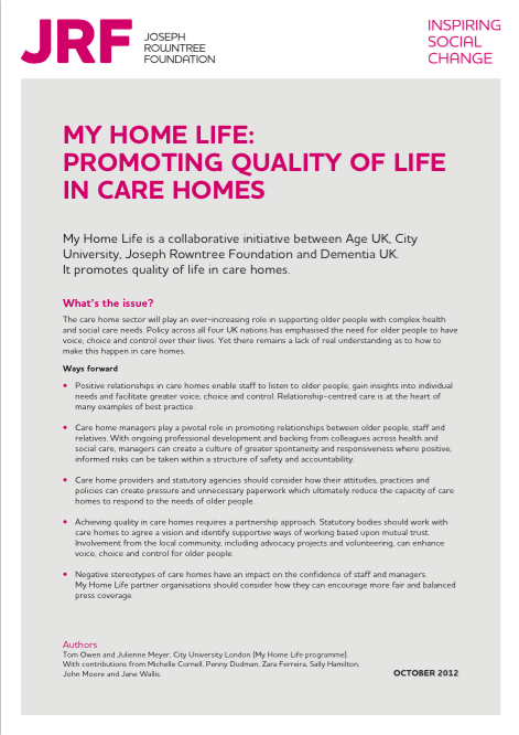 Research on My Home Life - My Home Life England