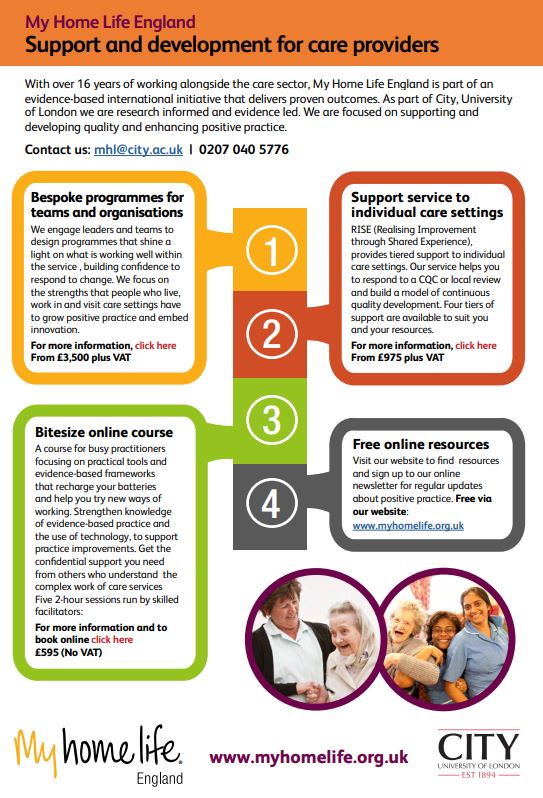 Our range of support and development options for care providers - My ...